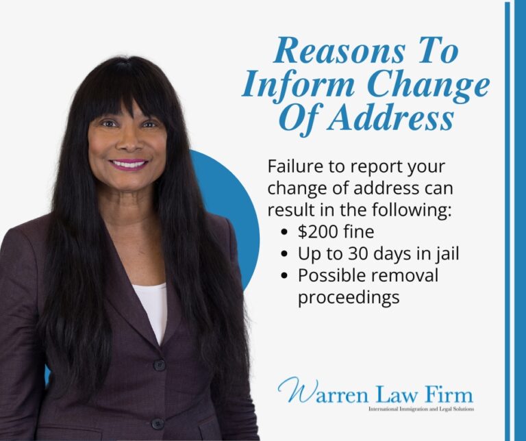 How To Inform USCIS About Your Change of Address - Warren Law Firm